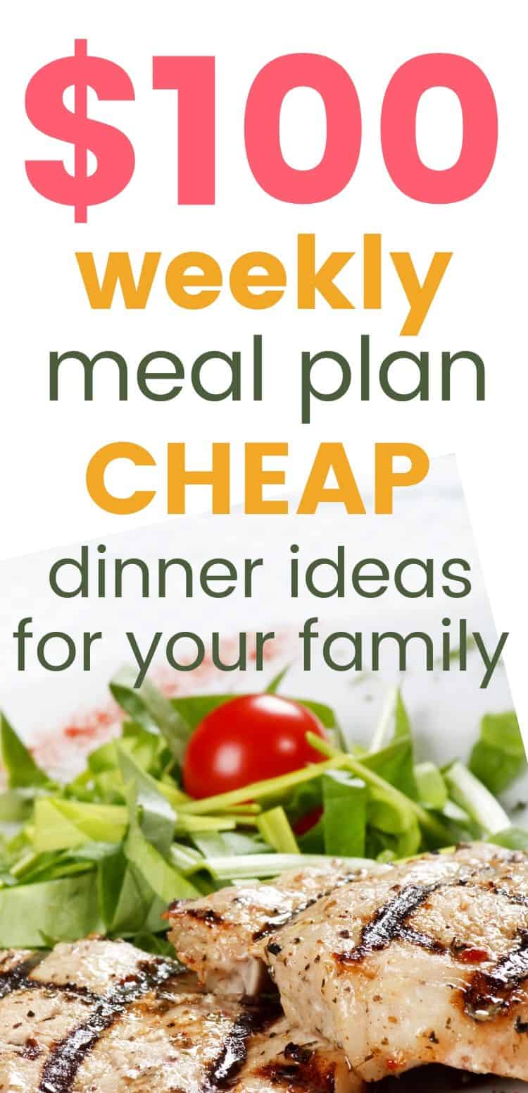 $100 weekly meal plan family of 5 – Mommy Can't Afford That