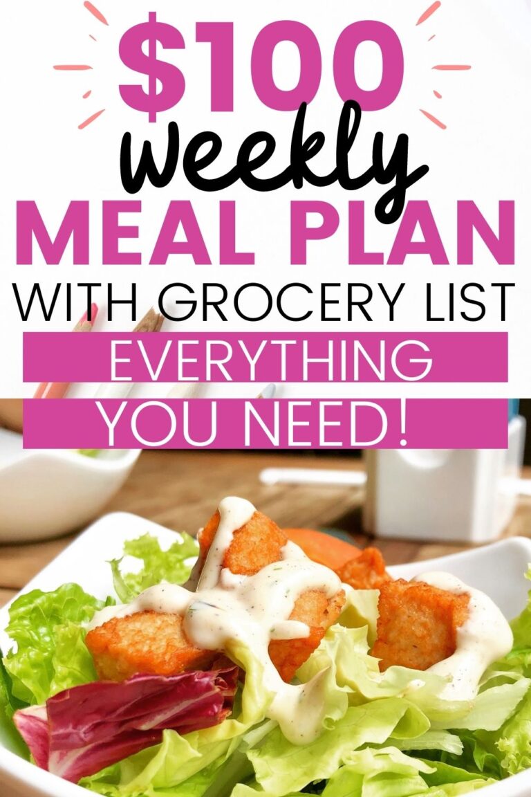 $100 Weekly Meal Plan Family Of 5 + 30 Minute Meals – Mommy Can't ...