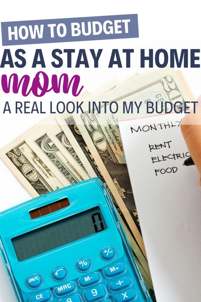How To Budget As A Stay At Home Mom (A Real Look Into My Actual Budget ...